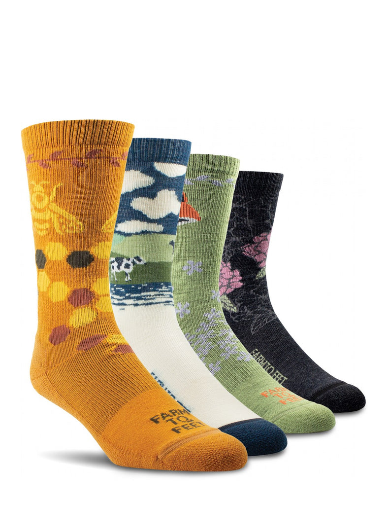 Nature's Walk Bundle: 4 Pairs - Light Cushion | Farm to Feet